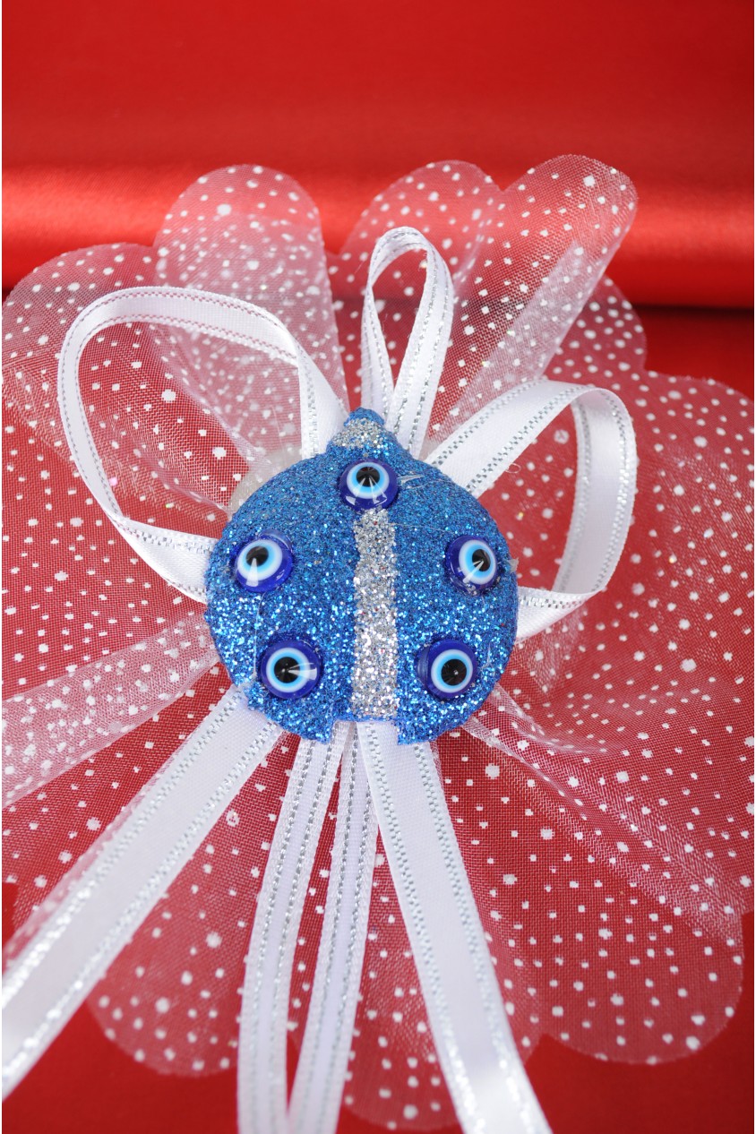 Lacivert Uğur Böcekli Sünnet Şekeri